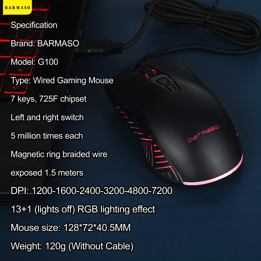 G100 Gaming Mouse (Wired) – BARMASO
